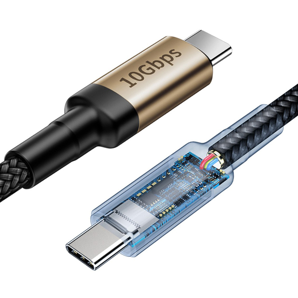 Baseus Cafule 100W USB-PD Type-C 3.1 Cable for MacBook Pro (Gold)